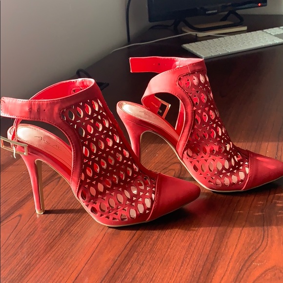 Anne Michelle | Shoes | Anne Michelle Red High Heels | Poshmark